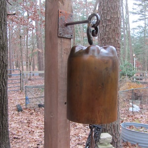 Rustic Gong, Cylinder Bell, Tank Bell, Farm Bell, Entry Bell, Yard Art ...