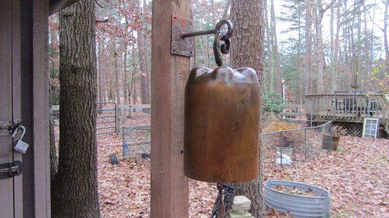 Rustic Gong, Cylinder Bell, Tank Bell, Farm Bell, Entry Bell, Yard Art ...