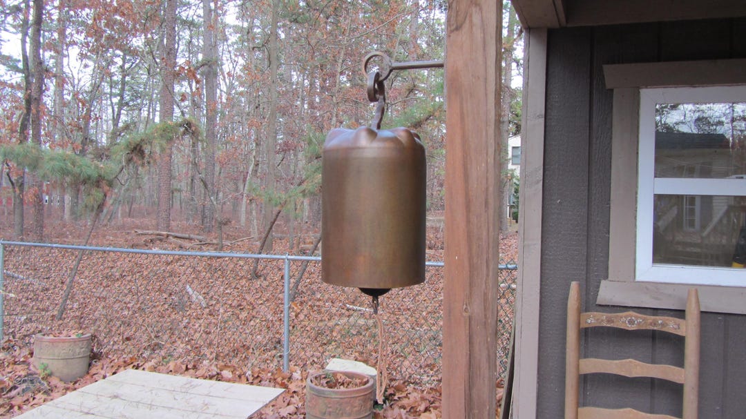 Rustic Gong, Cylinder Bell, Tank Bell, Farm Bell, Entry Bell, Yard Art ...