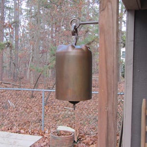 Rustic Gong, Cylinder Bell, Tank Bell, Farm Bell, Entry Bell, Yard Art ...