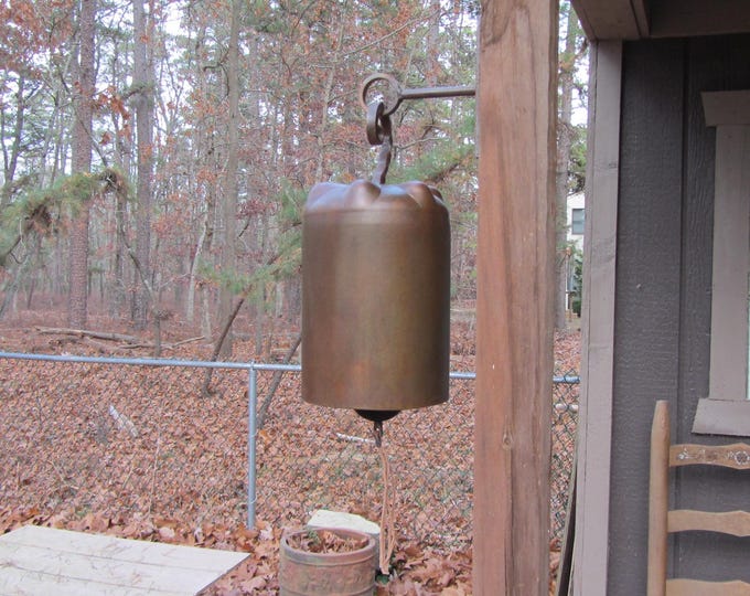Rustic Gong, Cylinder Bell, Tank Bell, Farm Bell, Entry Bell, Yard Art ...