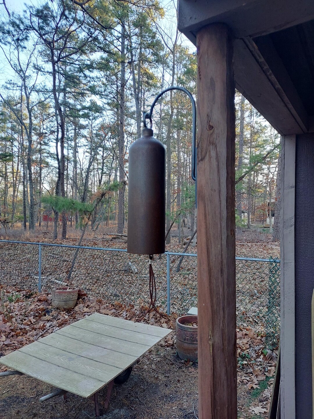 Rustic Cylinder Bell, Tank Bell, Farm Bell, Dinner Bell, Entry Bell ...