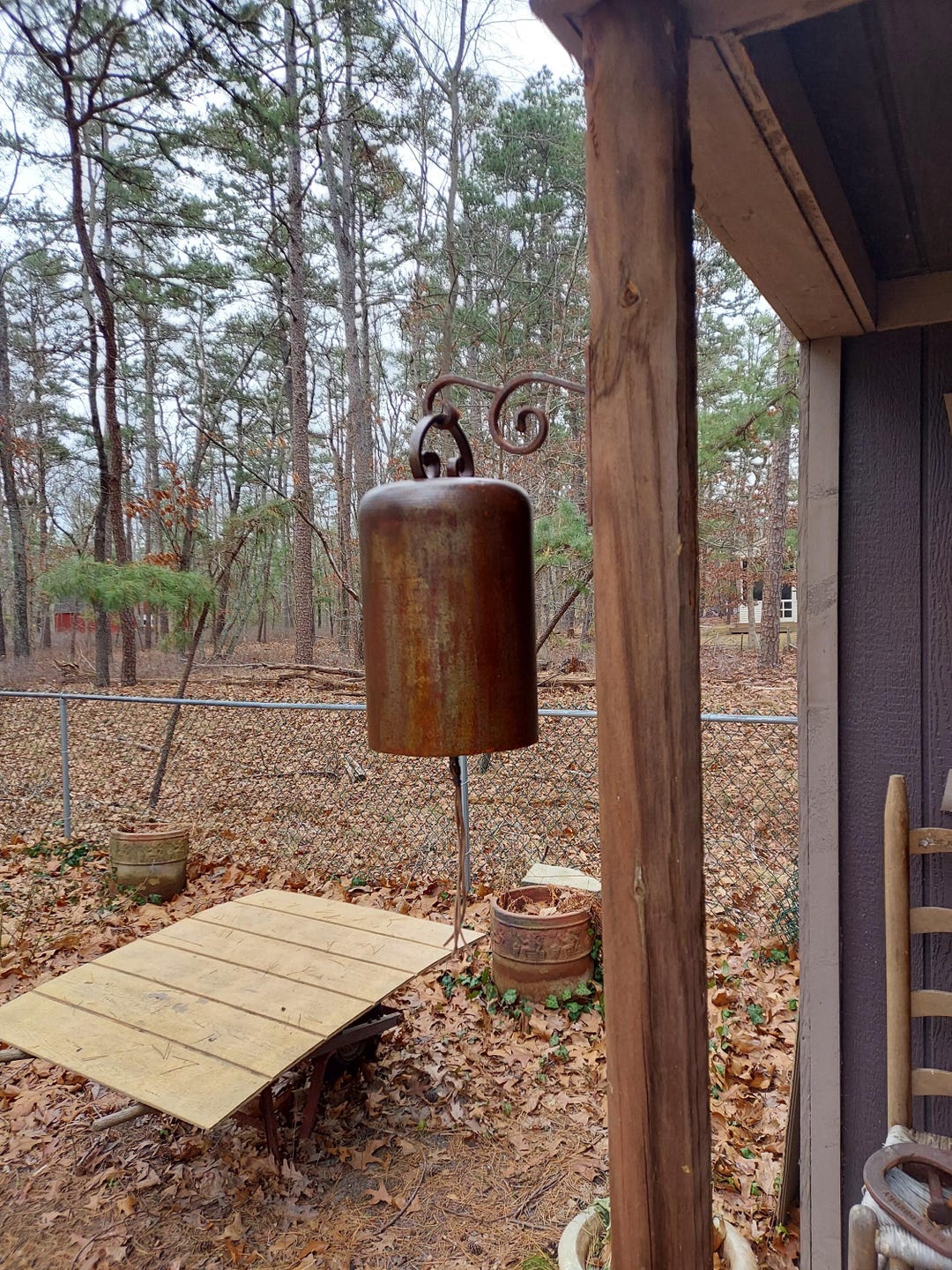 Rustic Gong, Cylinder Bell, Tank Bell, Farm Bell, Entry Bell, Yard Art ...