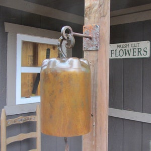 Rustic Gong, Cylinder Bell, Tank Bell, Farm Bell, Entry Bell, Yard Art ...
