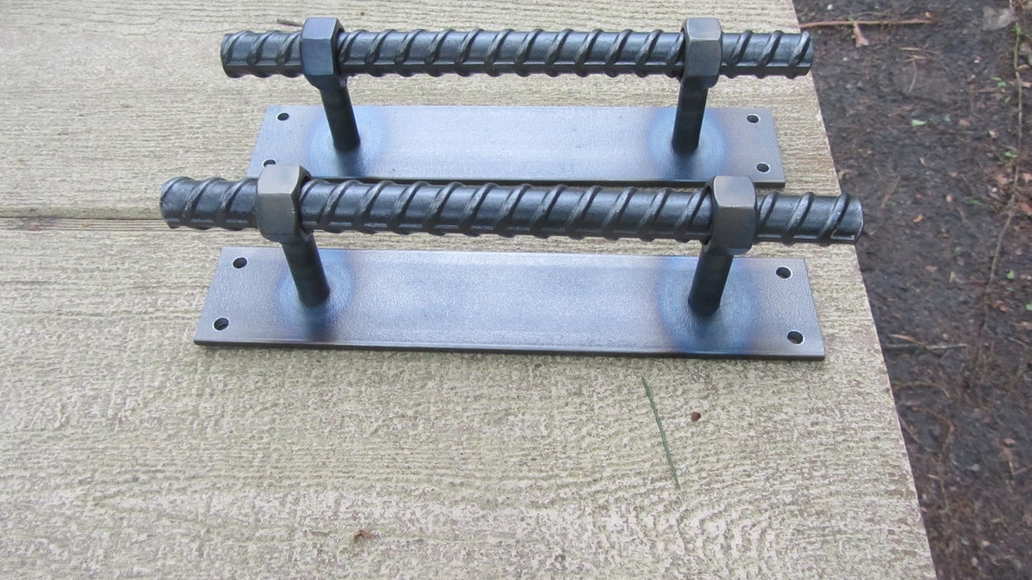 Barn Door, Rebar. Industrial Door Handles - Etsy