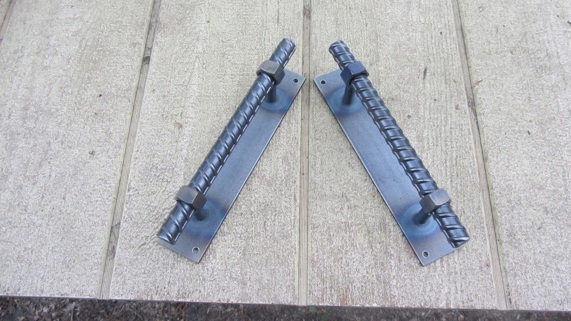 Barn Door, Rebar. Industrial Door Handles - Etsy