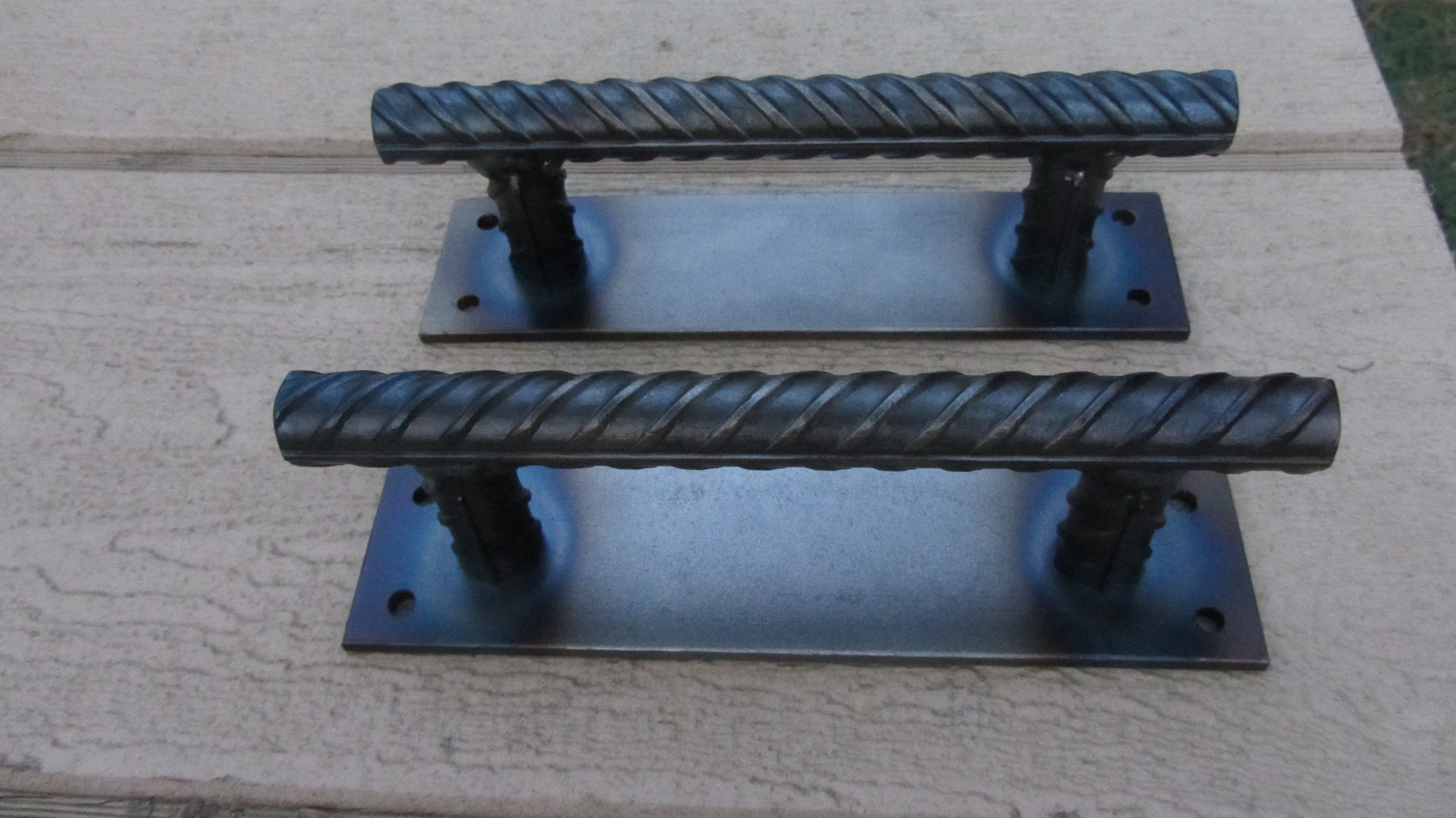 Industrial Handles, Barn Door, Rebar Door Handles - Etsy
