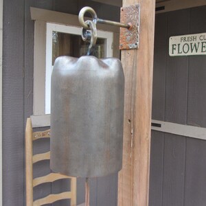 Rustic Gong, Cylinder Bell, Tank Bell, Farm Bell, Entry Bell, Yard Art ...