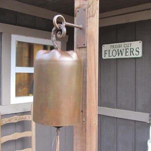 Rustic Gong, Cylinder Bell, Tank Bell, Farm Bell, Entry Bell, Yard Art ...