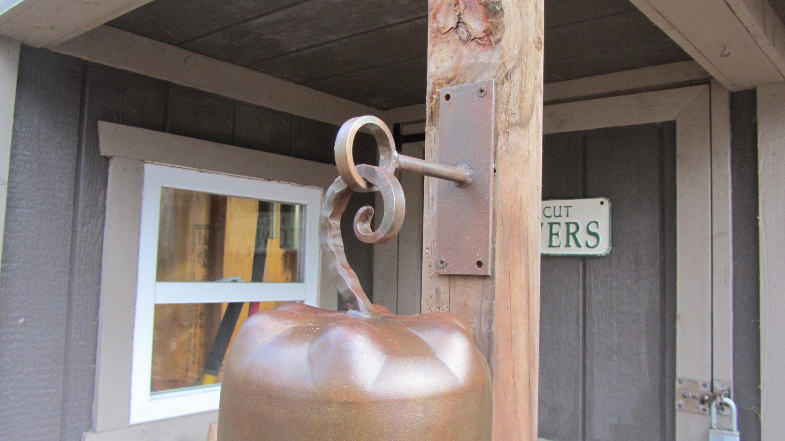 Rustic Gong, Cylinder Bell, Tank Bell, Farm Bell, Entry Bell, Yard Art ...