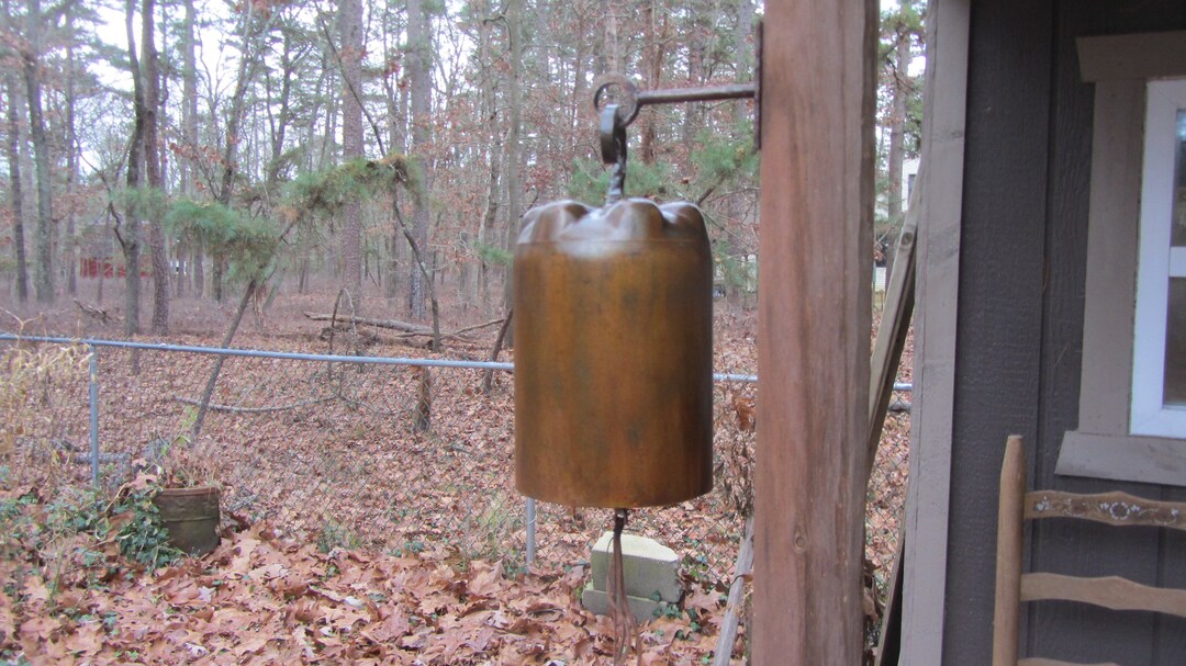 Rustic Gong, Cylinder Bell, Tank Bell, Farm Bell, Entry Bell, Yard Art ...