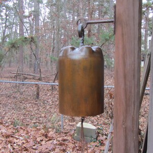 Rustic Gong, Cylinder Bell, Tank Bell, Farm Bell, Entry Bell, Yard Art ...