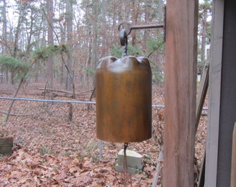 Rustic Gong, Cylinder Bell, Tank Bell, Farm Bell, Entry Bell, Yard Art ...