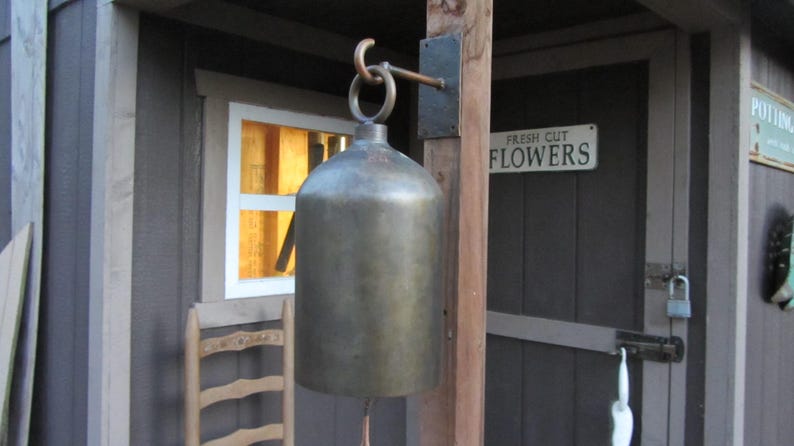 Cylinder Bell, Rustic Gong, Cylinder Bell, Tank Bell, Farm Bell, Entry ...