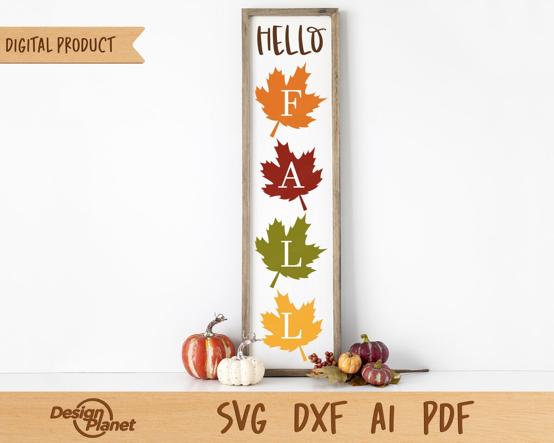 Hello Fall Porch Sign | Hello Porch Sign, Autumn Sign Svg, Porch Sign ...