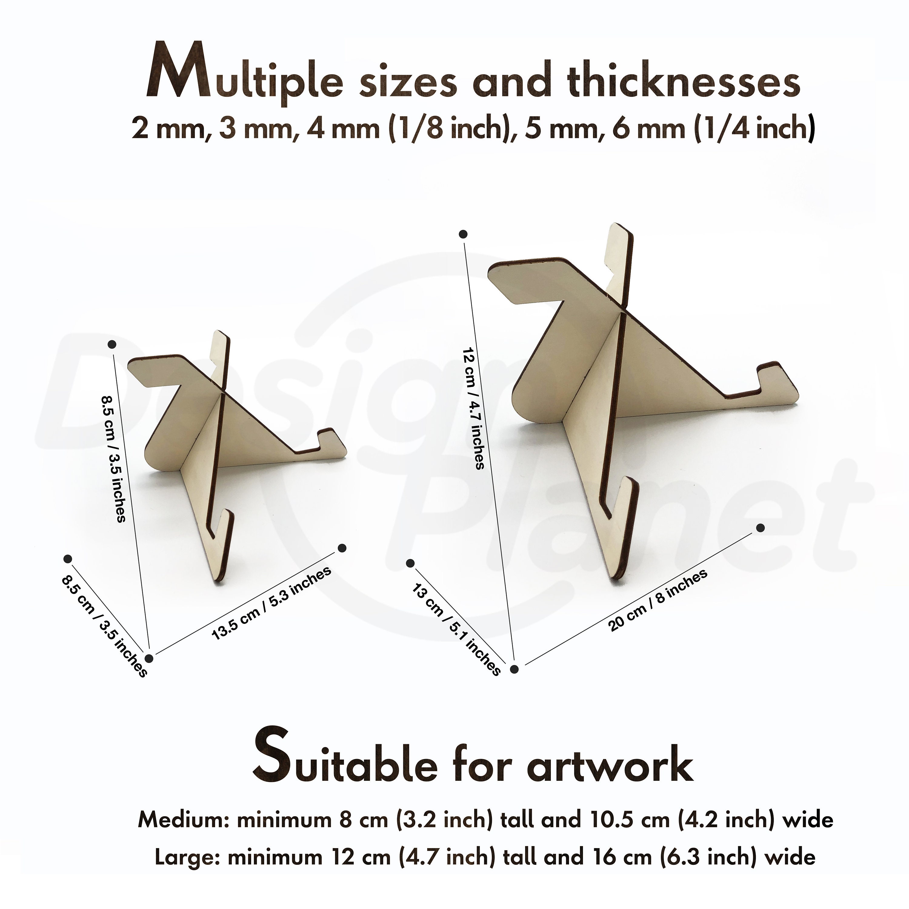 Laser Cut EASEL Stand Svg. Easy to Use Glowforge Files and - Etsy