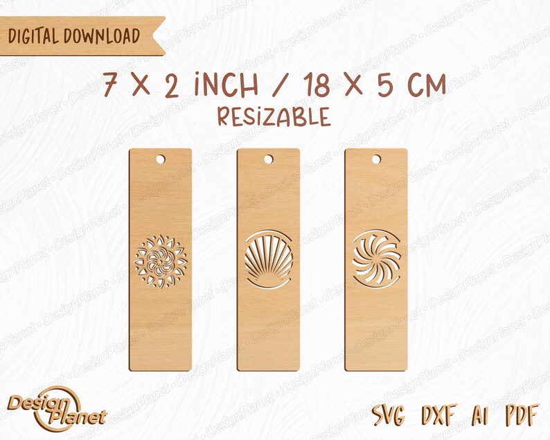 Happy Bookmark SVG, Bookmark Laser Cut File - Etsy
