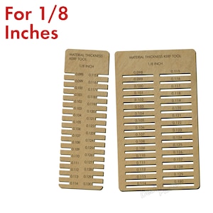 Laser Tools SVG, Kerf Test Glowforge Tools, Laser Test File, Material ...