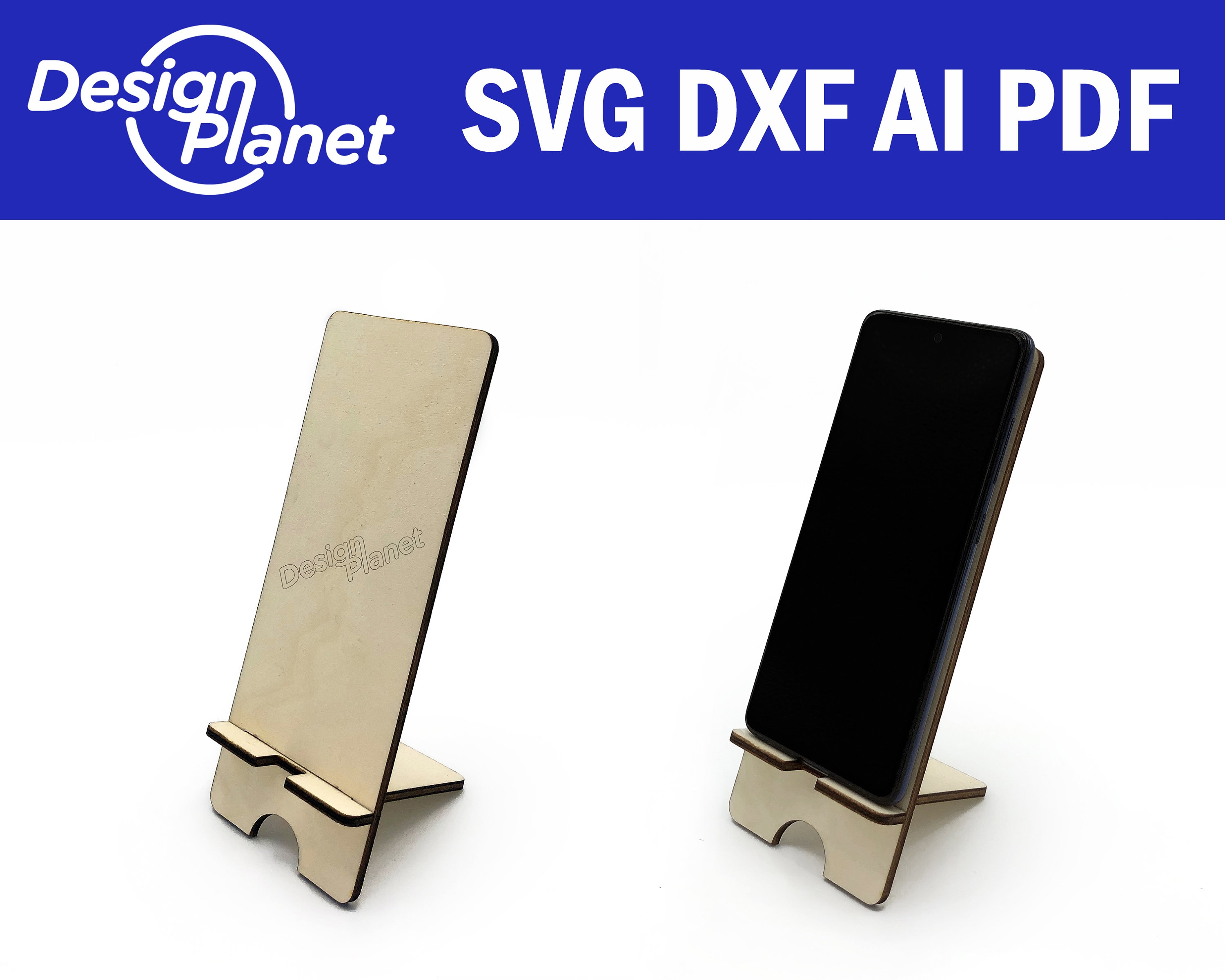 Laser Cut Phone Stand SVG: Glowforge Files (digital Download) - Etsy