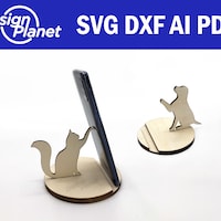 Laser Cut Wooden Phone Stand Files With Adjustable Angle, 3mm 1/8 Inch ...
