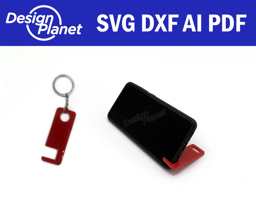 Keychain Phone Holder, Laser SVG Keychains, Glowforge Svg Keychains ...