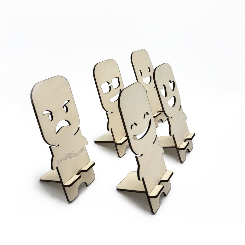 Laser Cut Phone Stand SVG Bundle: Glowforge Vector Files (digital ...