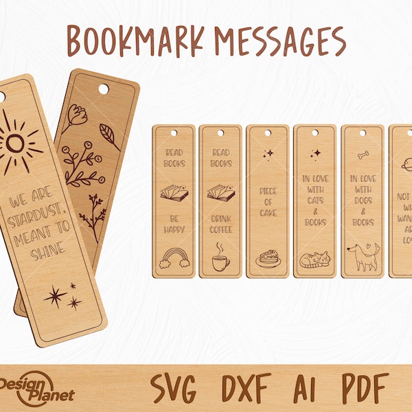 Laser Cut Bookmark - Etsy