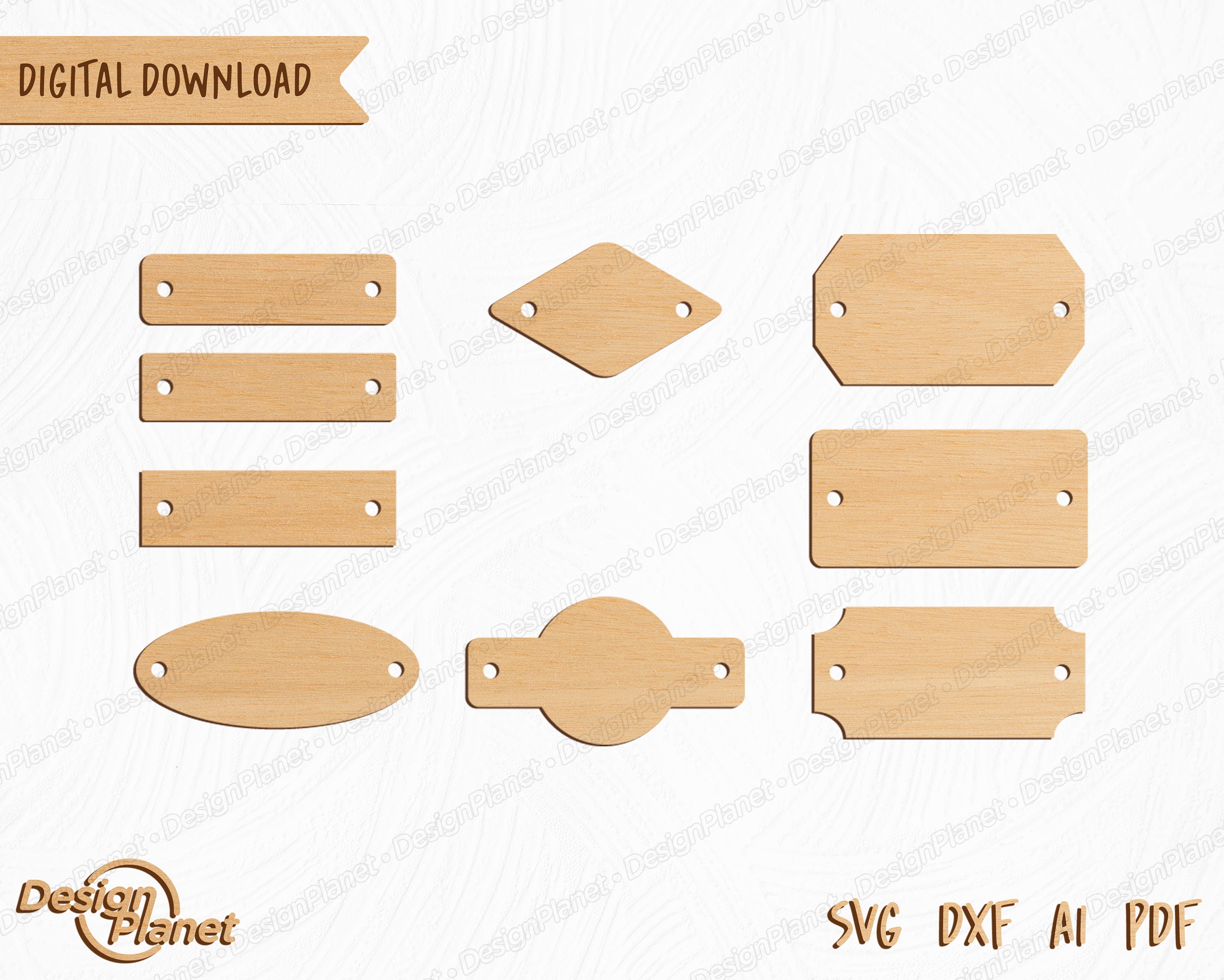 Vertical Tag Template: Laser Cut SVG Bundle (digital Download) - Etsy ...