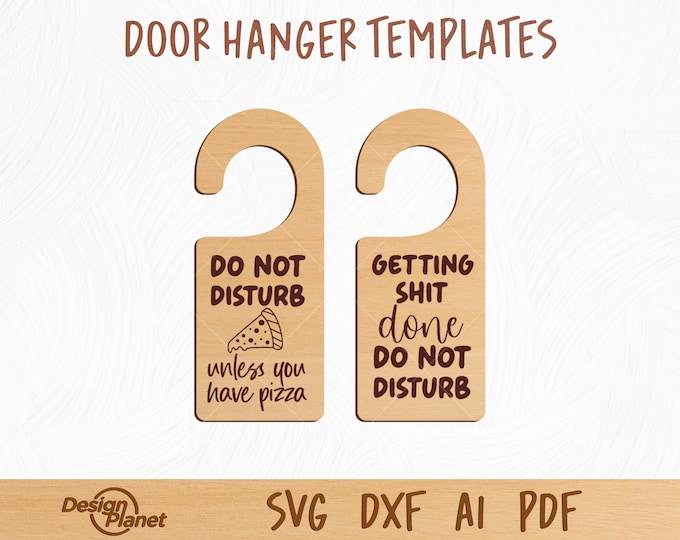 Do Not Disturb Svg, Wooden Door Hanger Templates, Laser Engraved Cut ...