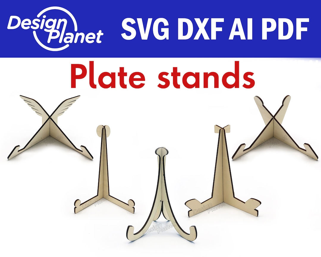 Plate Stand Svg Holder Svg Plate Stand Laser Plate Holder - Etsy India