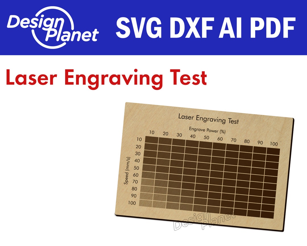 Laser Test Burn, Laser Speedtest Calibration, Laser Cut Test File ...