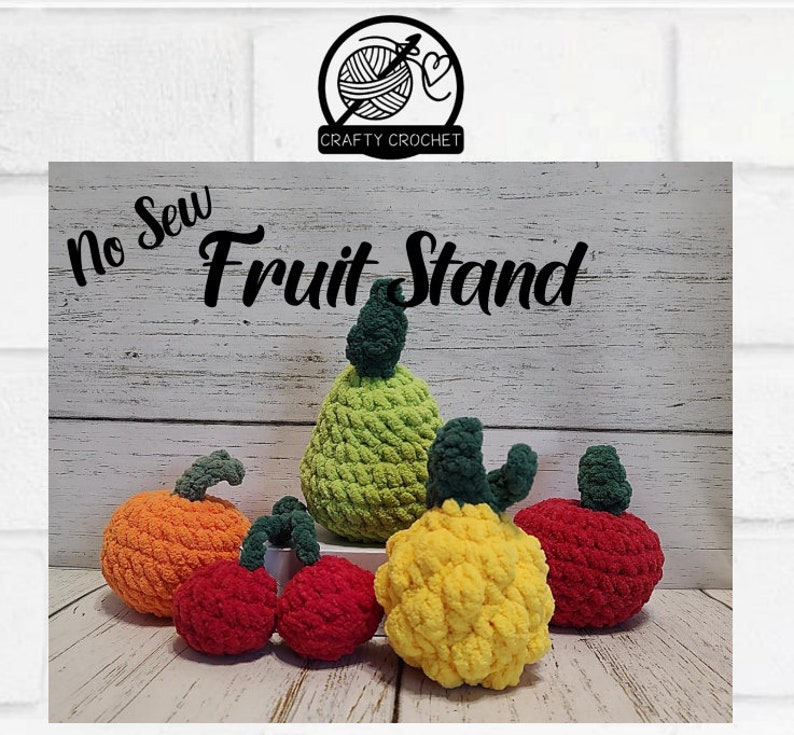 No Sew Fruit & Vegetable Pattern Bundle - Etsy