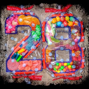 Number Fillable With Assorted Candy Sweets or Chocolates Custom ...