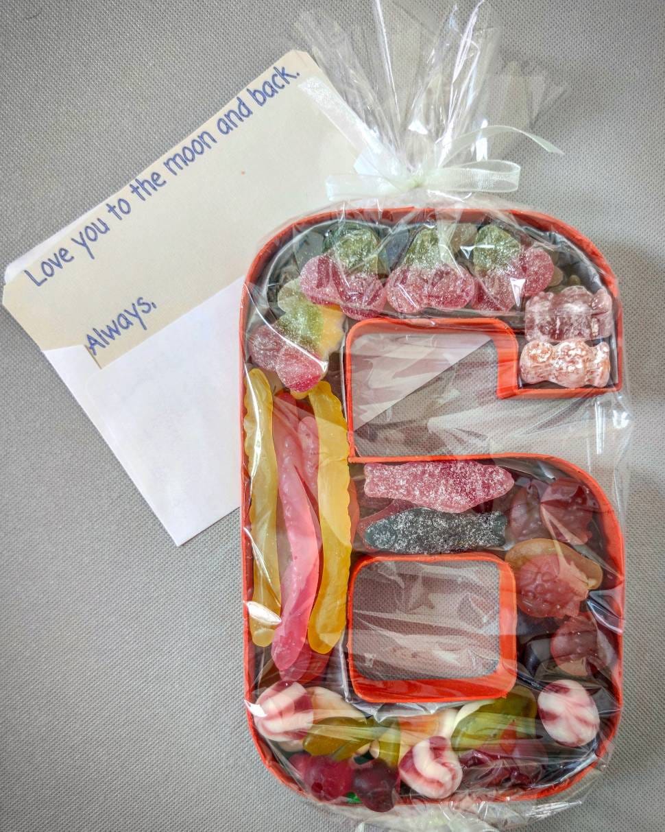 Number Fillable With Assorted Candy Sweets or Chocolates - Etsy UK