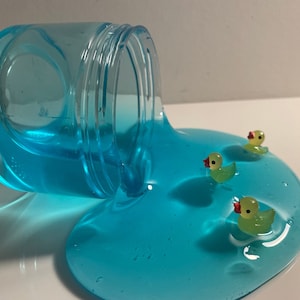 Duck in a Pond Clear Slime - Etsy