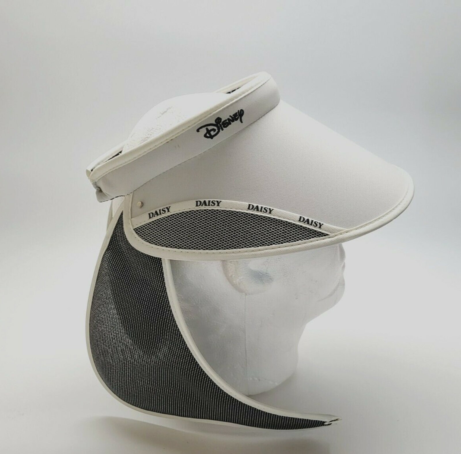 Vintage BIG Disney Daisy Duck Sun VISOR Brown & White Texace - Etsy