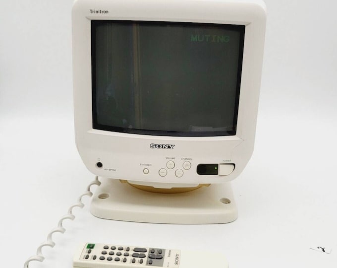 Sony Trinitron Kv-9pt50 9" CRT Color Gaming TV & Remote! Tested See ...
