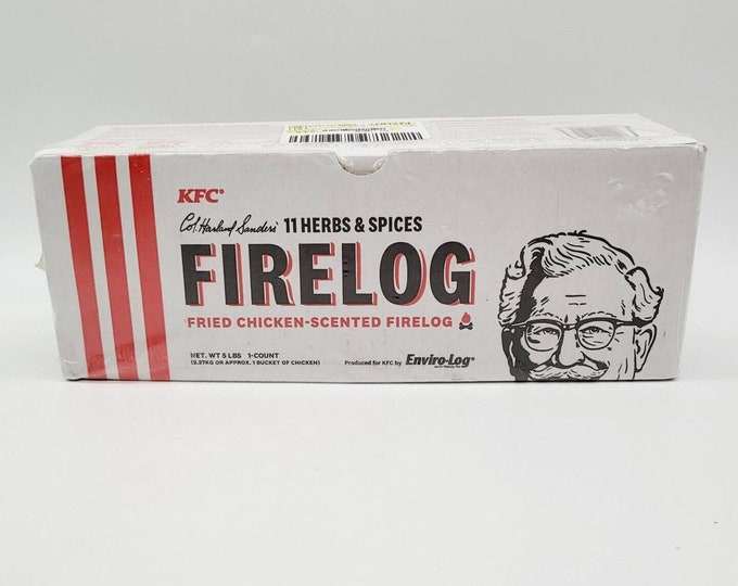 KFC Fire Log ENVIROLOG Kentucky Fried Chicken 11 Herbs and Spices Fire ...