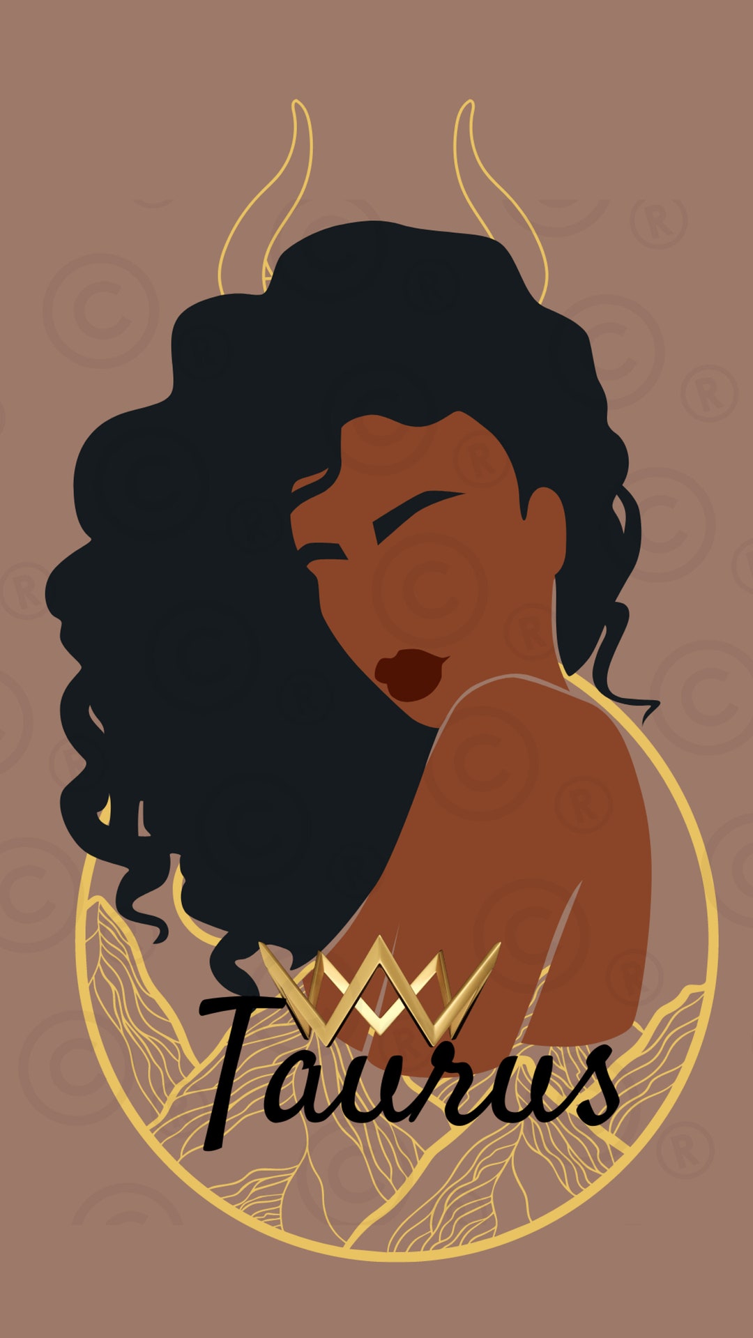 Taurus Woman Phone Wallpaper - Etsy