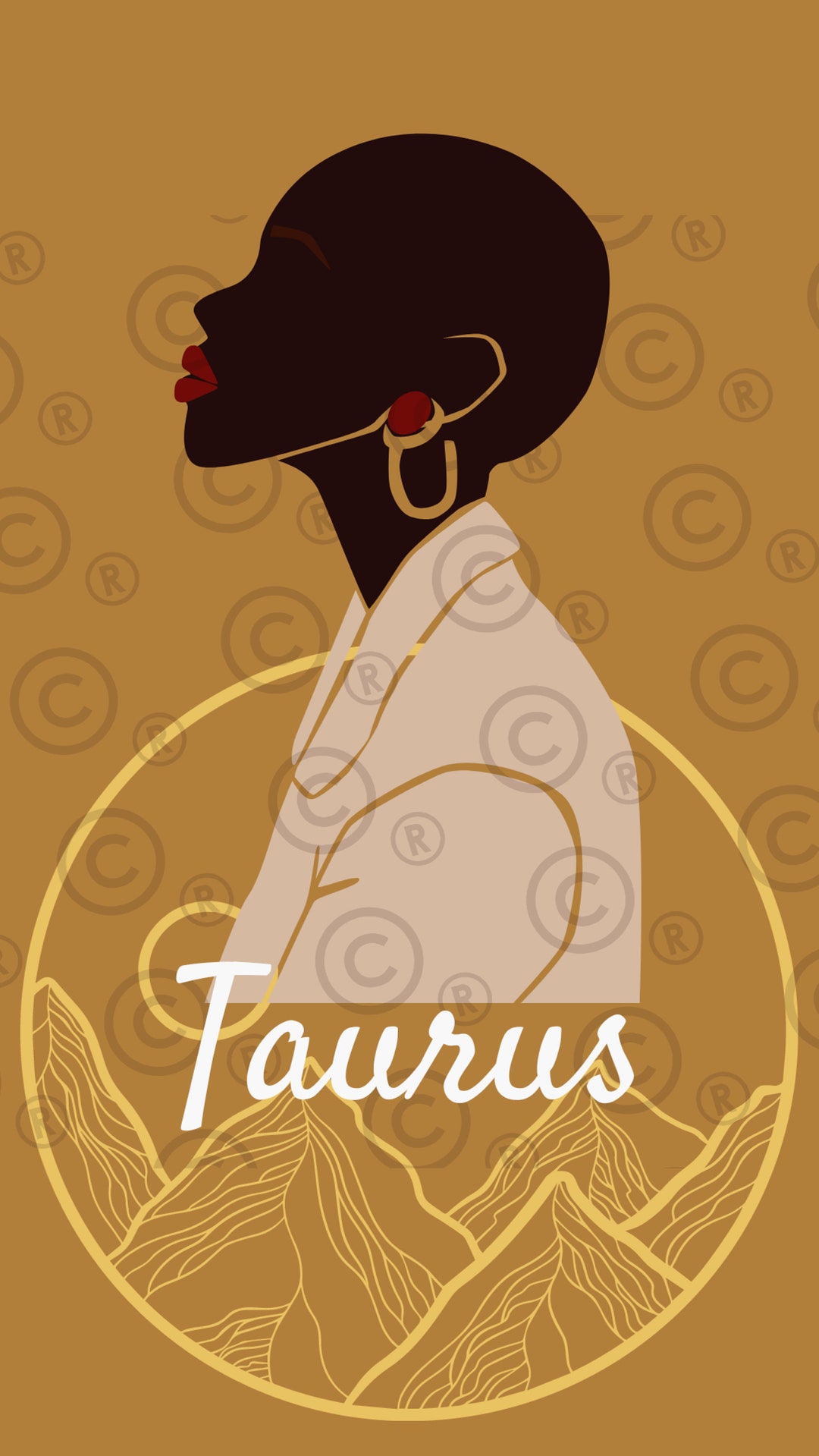 Taurus Woman Phone Wallpaper - Etsy