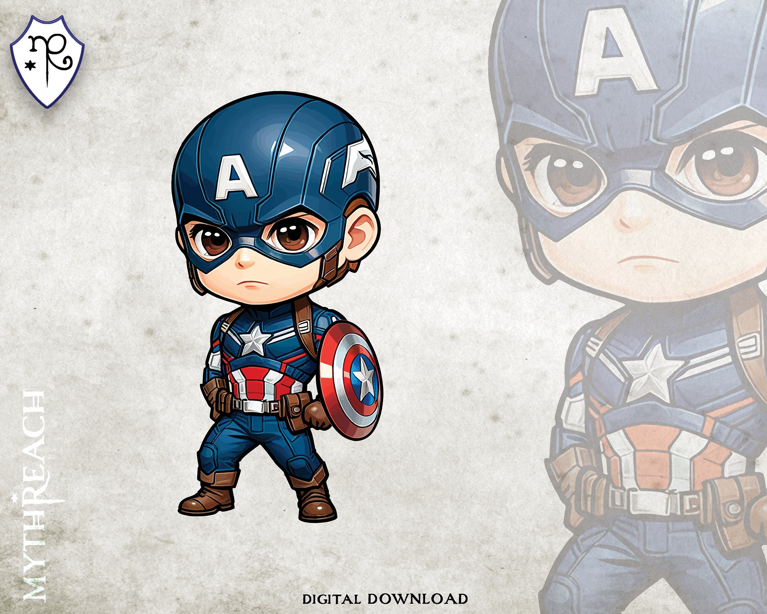 Chibi Stickers - Iron Man Captain America - SVG PNG JPG - Printable ...