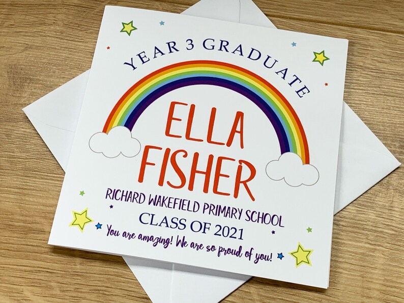 Personalised School Leavers Medal, School Leavers Card, End of Term ...