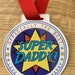 Personalised Father's Day Medal, Father's Day Card, Super Dad, Super ...
