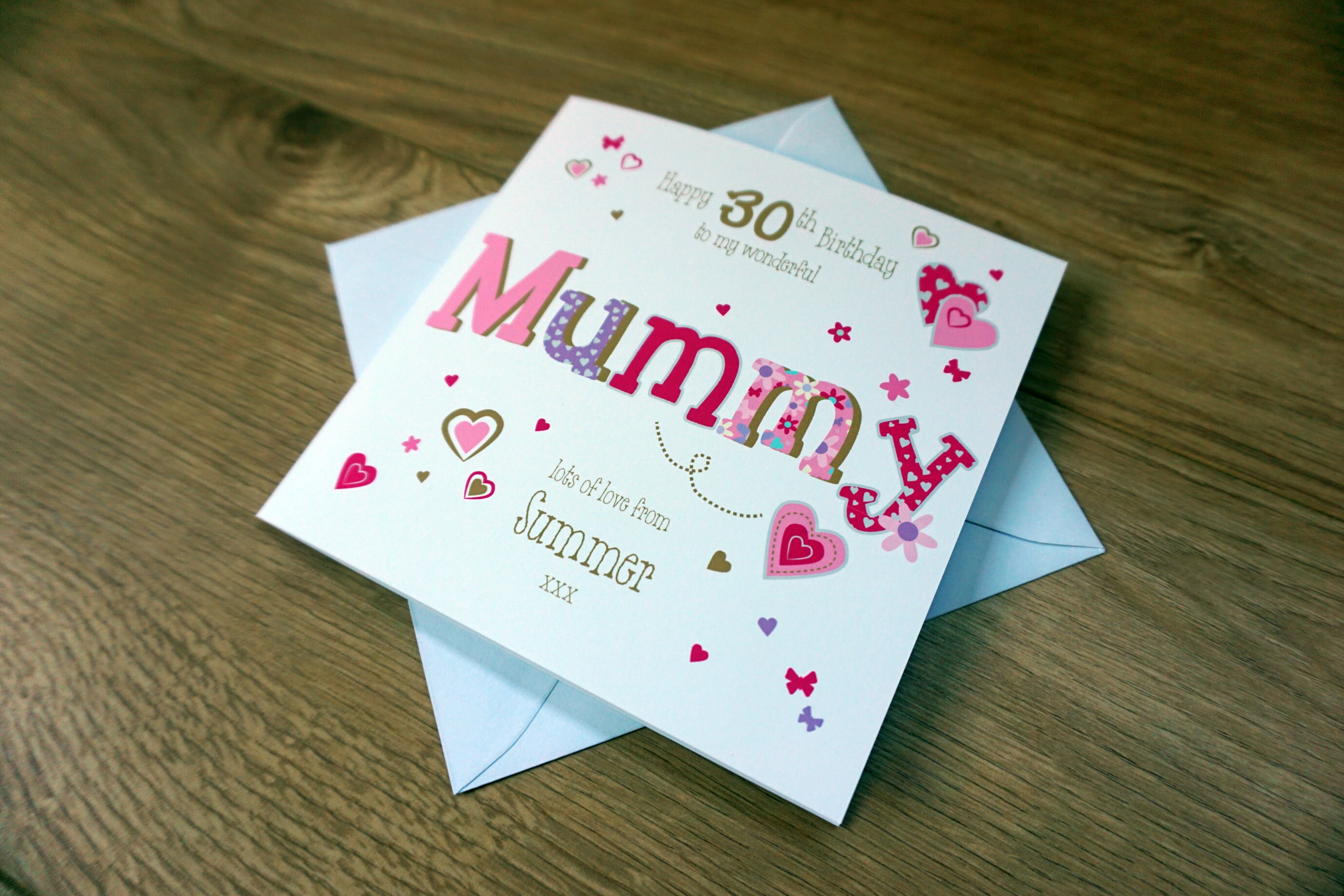 Personalised MUMMY MUM 30TH Birthday Card - Any Age/any Name/any ...