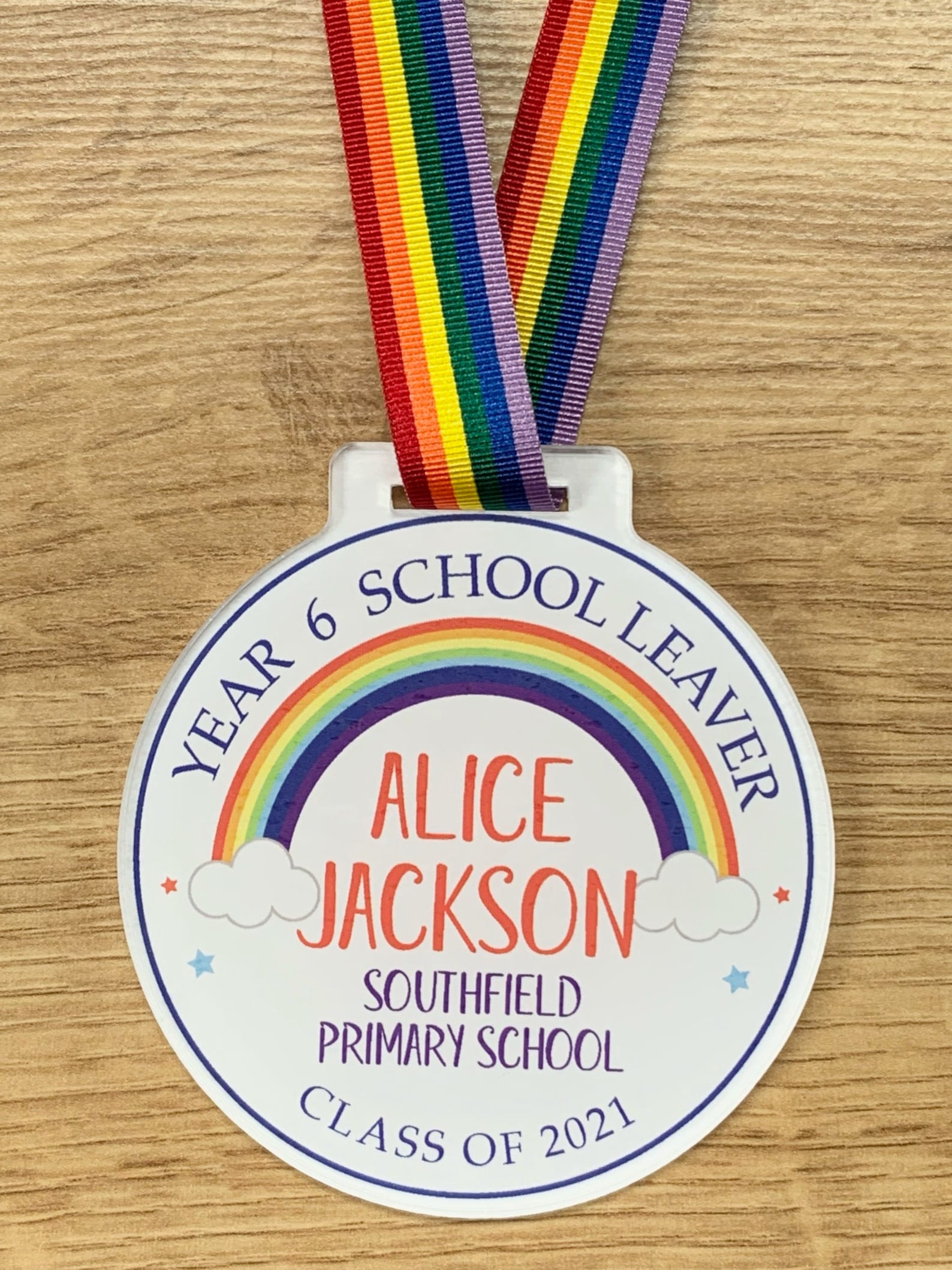 Personalised School Leavers Medal, School Leavers Card, End of Term ...