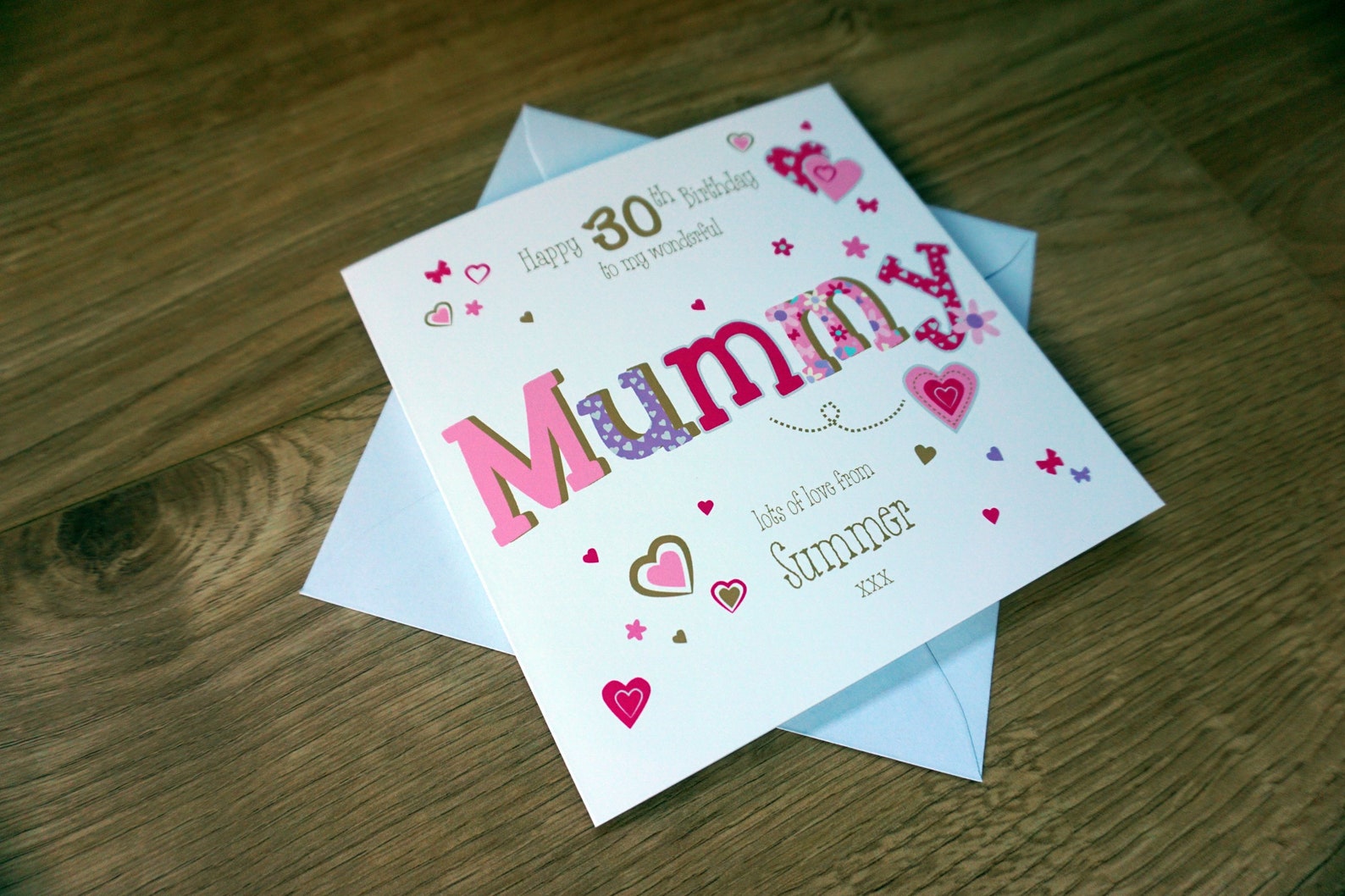 Personalised MUMMY MUM 30TH Birthday Card - Any Age/any Name/any ...