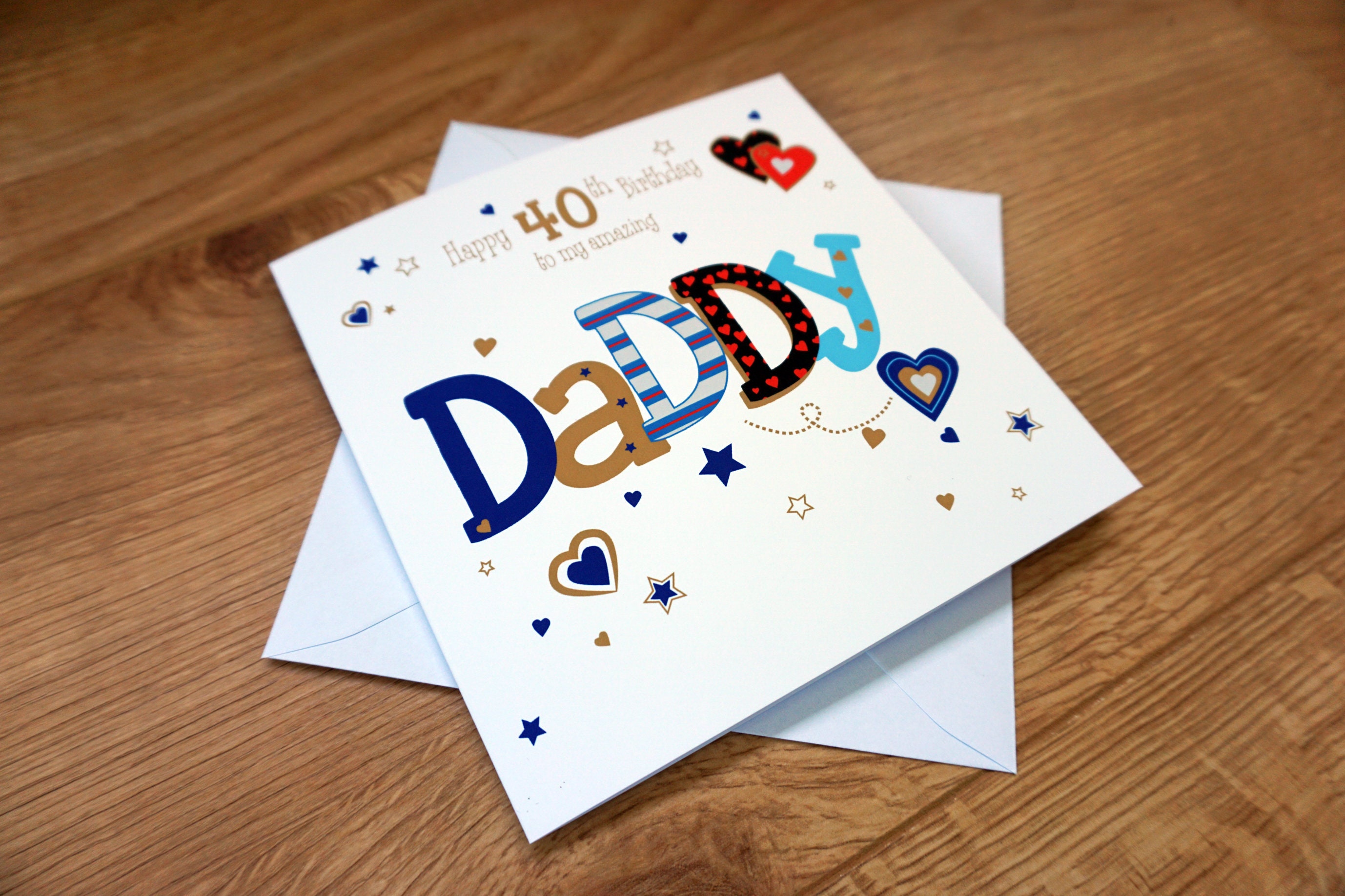 Personalised DADDY DAD 40TH Birthday Card Any Age/any - Etsy UK