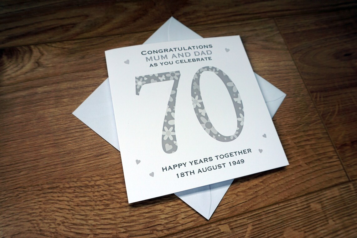 Personalised Platinum 70th Wedding Anniversary Card Husband Etsy personalised-platinum-70th-wedding-anniversary-card-husband-etsy
