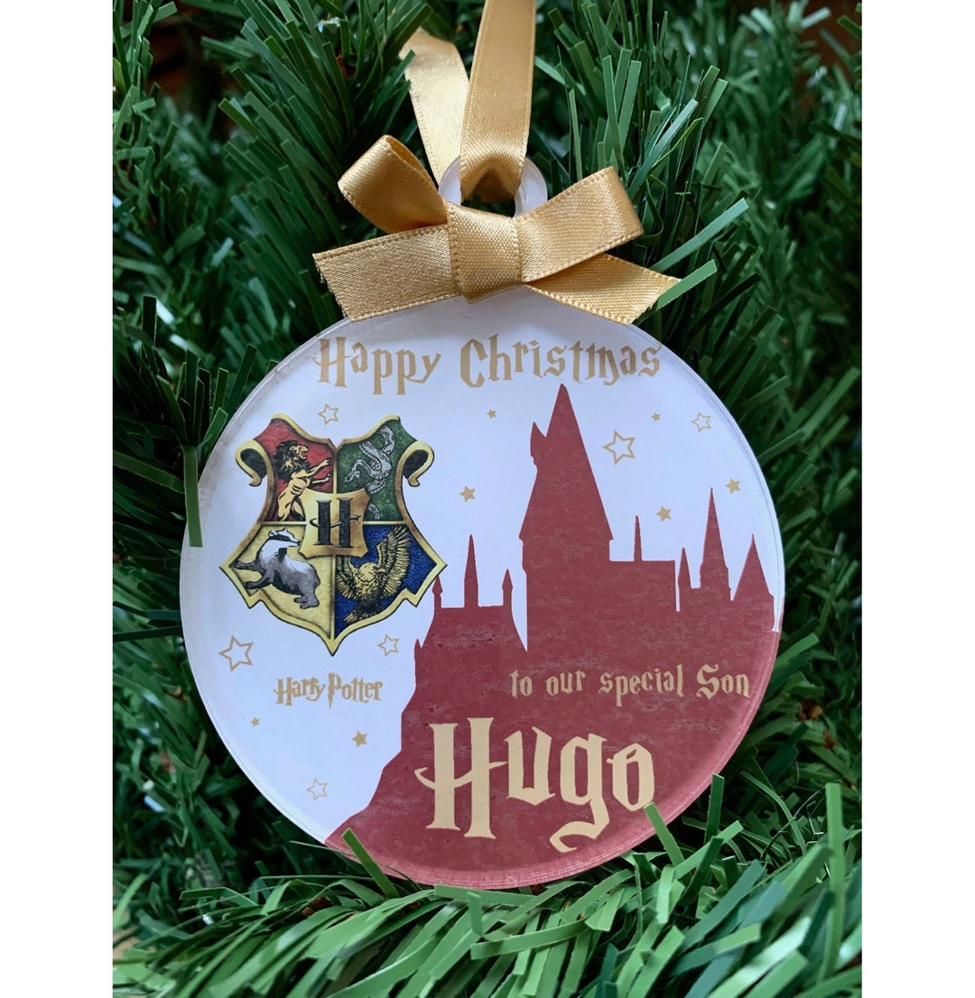 Personalised Wizard Christmas Xmas Bauble Son Daughter Grandson ...