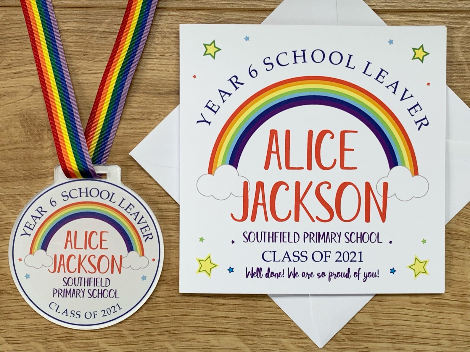 Personalised School Leavers Medal School Leavers Card End of - Etsy UK